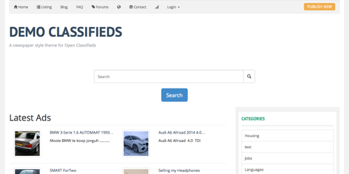 Templates for classifieds sites - Create a FREE classifieds