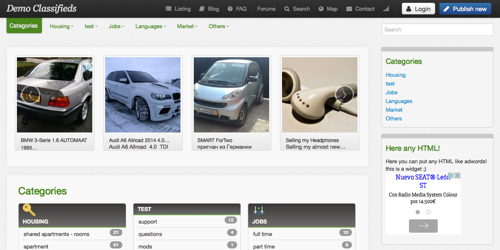 Templates for classifieds sites - Create a FREE classifieds
